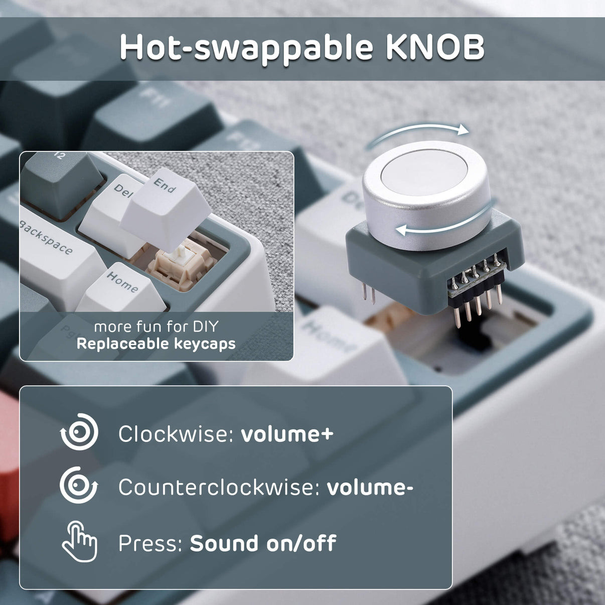 RK ROYAL KLUDGE R75 75% Wireless Gaming Keyboard Supports QMK/VIA – RK ...