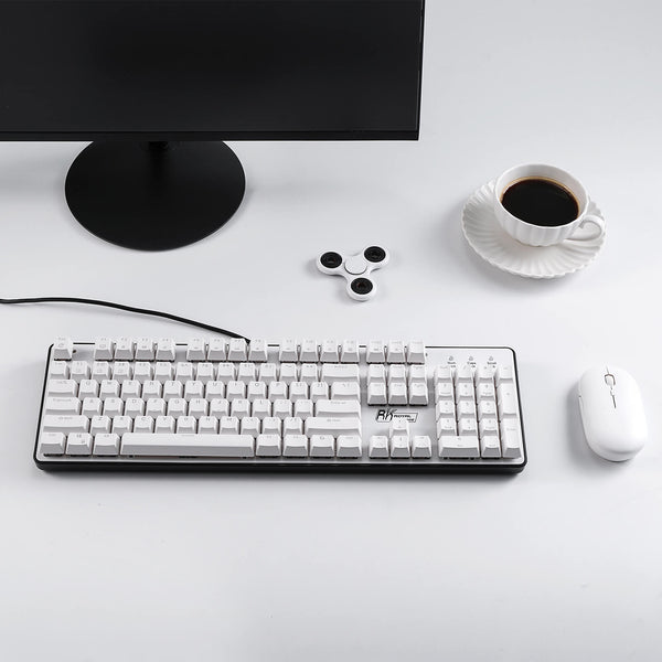 RK ROYAL KLUDGE RK920 Full Size 104 Keys Wired Rainbow Backlit ...